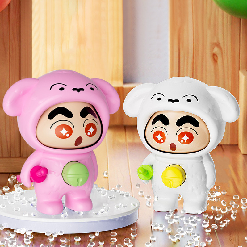 Candy Color Key Rings Cute Shin-chan Face Changing Keychain Stress ...