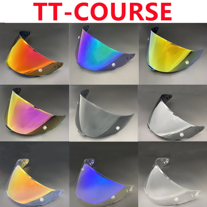 Visor for KYT TT COURSE Motorcycle Helmet Shield Windshield Sunscreen ...