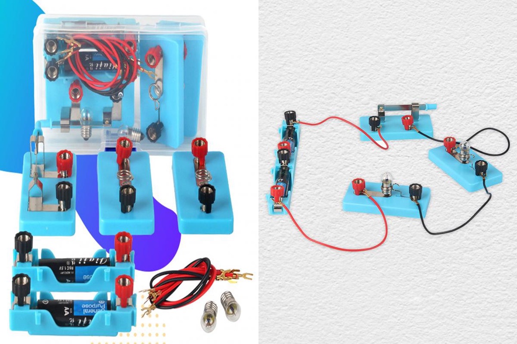STR- 1 Set Adjustable Physics Circuit Kit for Child Physics Science Lab ...