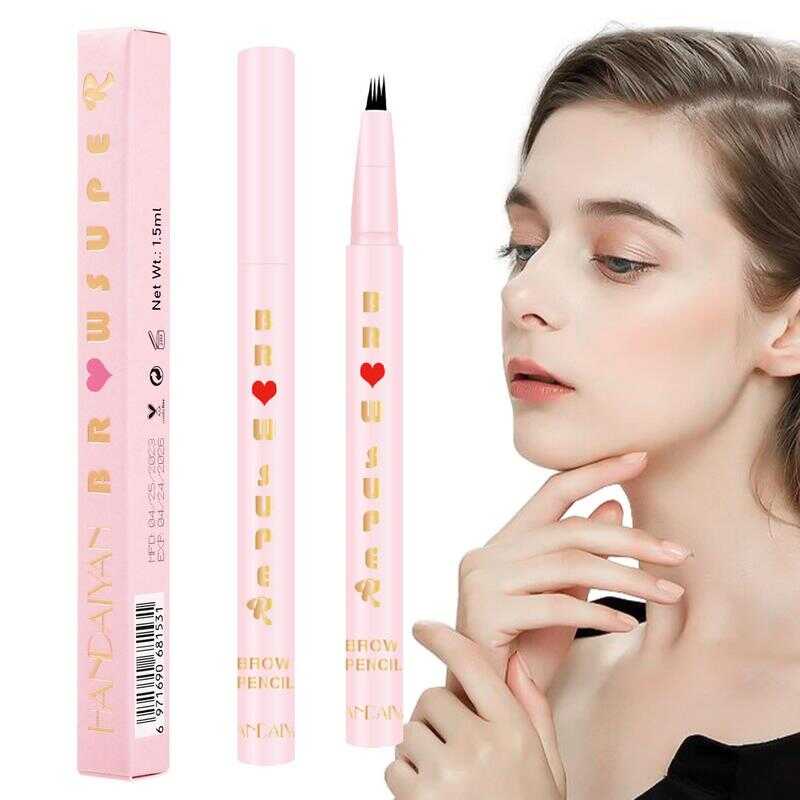 Microblading Eyebrow Pencil Longwear Eyebrow Microblading Pen Hair-Like ...