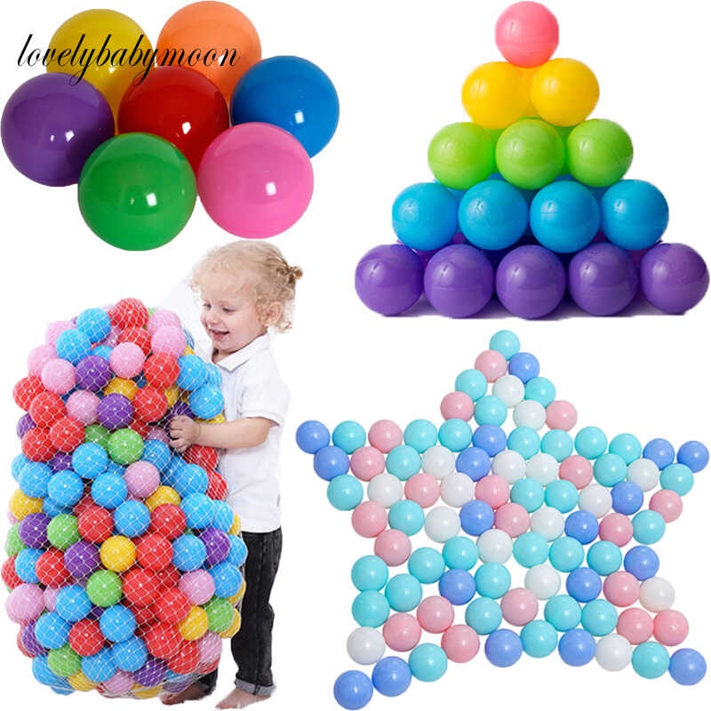 50-200Pcs Colors Baby Plastic Balls Water Pool Ocean Wave Ball Children ...