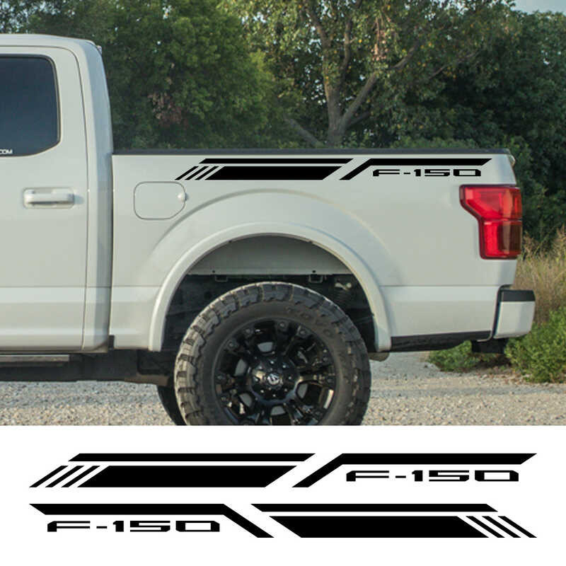 ぅバ Para Sa Ford F150 Raptor Lariat Limited Pickup Bed Side Sticker Car ...