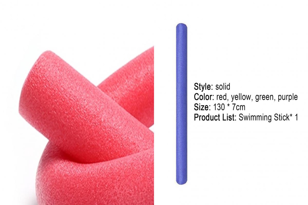 Ber Swimming Stick Solid Color Flexible EPE Strong Buoyancy Swimming ...