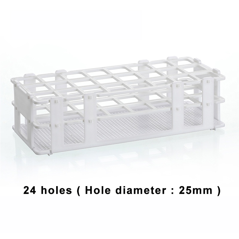Plastic Test Tube Rack For 13mm 16mm 20mm 25mm 30mm Tubes, White ...