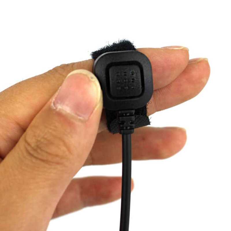 2 Pin Finger PTT Headset Walkie Talkie Motorcycle Helmet Microphone for ...