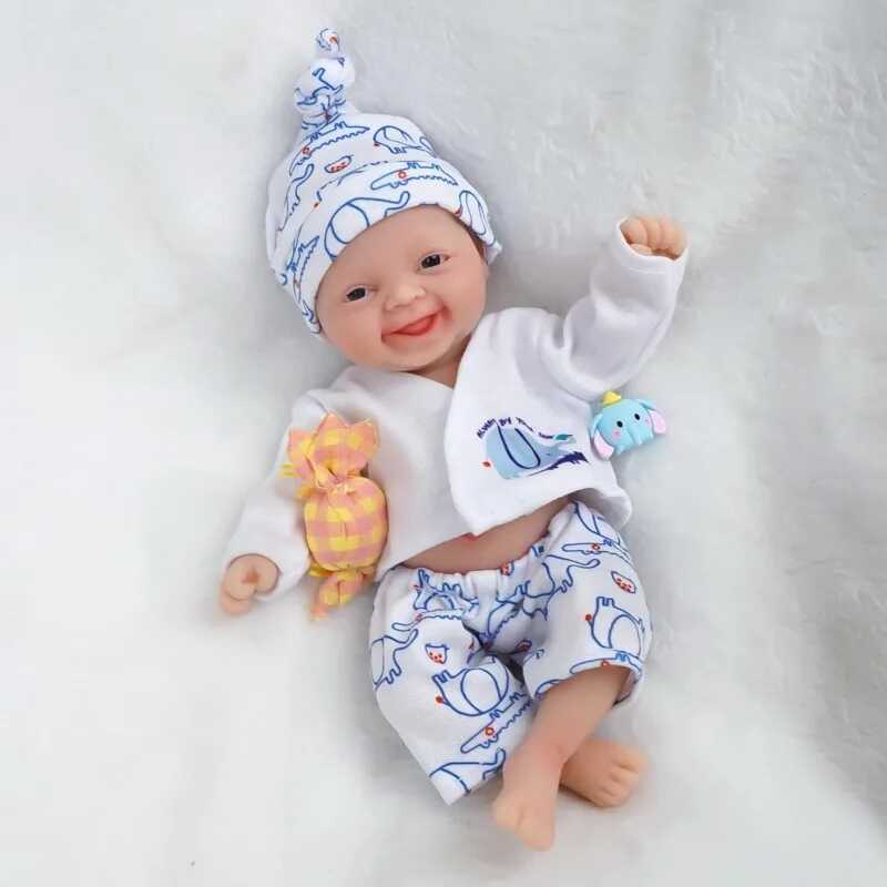 7 Inch Mini Baby Reborn Dolls Handmade Boy Realistic Newborn Miniature ...