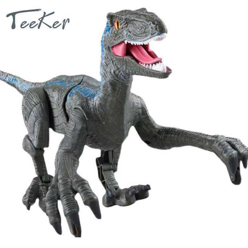 2.4G RC Dinosaur Intelligent Raptor Electric Walking Animals Remote ...