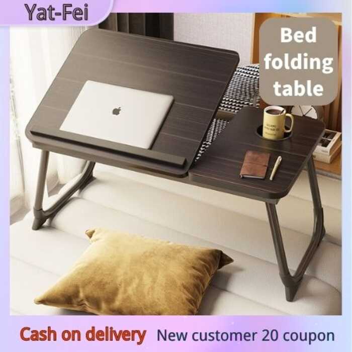 Laptop Folding Table Wooden Adjustable Laptop Table Computer Table ...