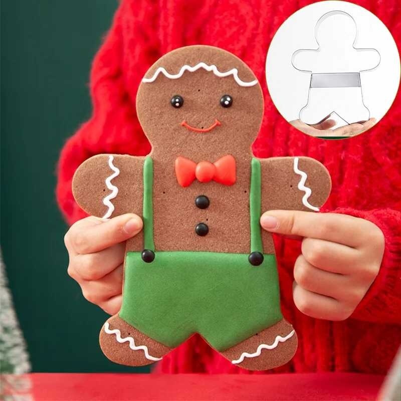 430 Stainless Steel Cookie Cutter 20Cm Extra Large Metal Gingerbread ...