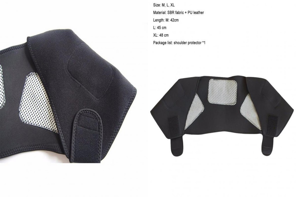 |COD| Shoulder Pad Self-heating Magnetic Therapy Faux Leather ...