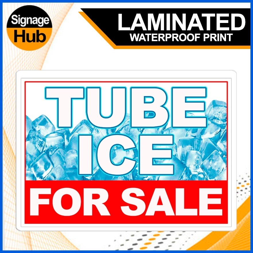 ICE & ICE CANDY Signs 1 | Laminated Signage | A4 ( 8" X 11" inches ...