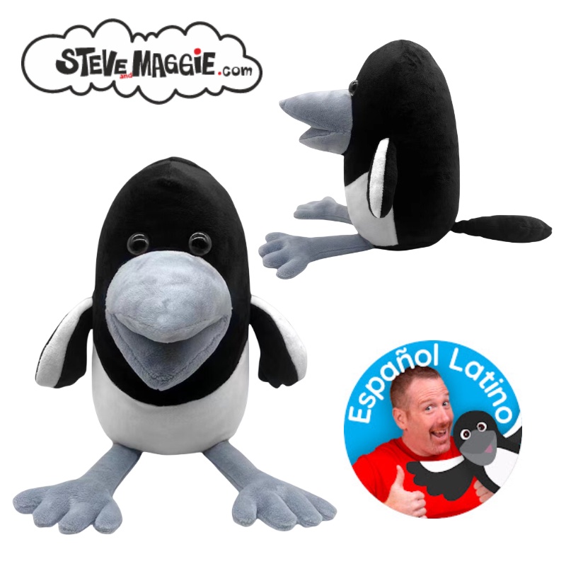 And Steve 22cm Maggie Crow And Magpie Plush Toy Compressed Stuffed ...