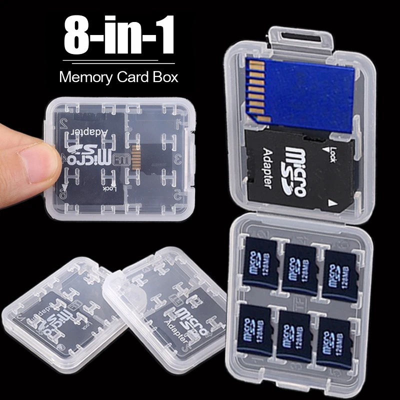 [Wholesale Price] 8 in 1 Micro SD Memory Card Storage Box / Clear ...