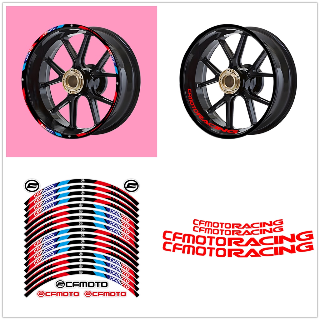 Motorcycle Wheel Sticker 17inch Mags Decal Stripe For CFMOTO 650 ...