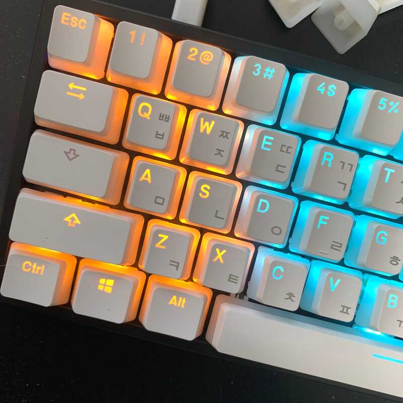 Hangul Keycap Korean Layout Keycap Pudding Keycaps Set PBT OEM Profile ...