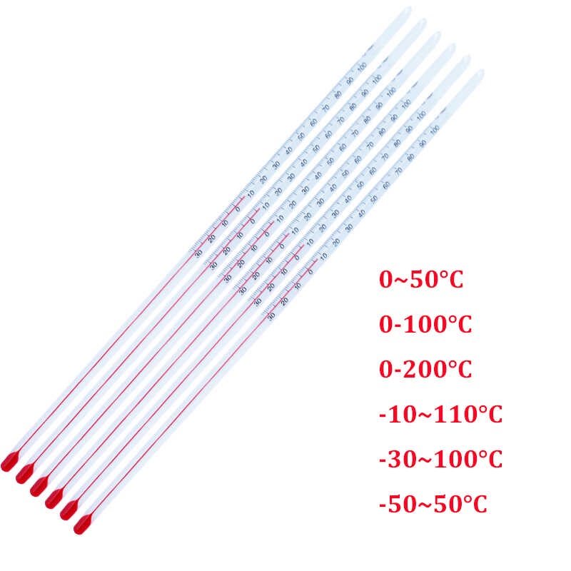 Alcohol Red Liquid Glass Thermometer Red Water Thermometer Glass Rod ...