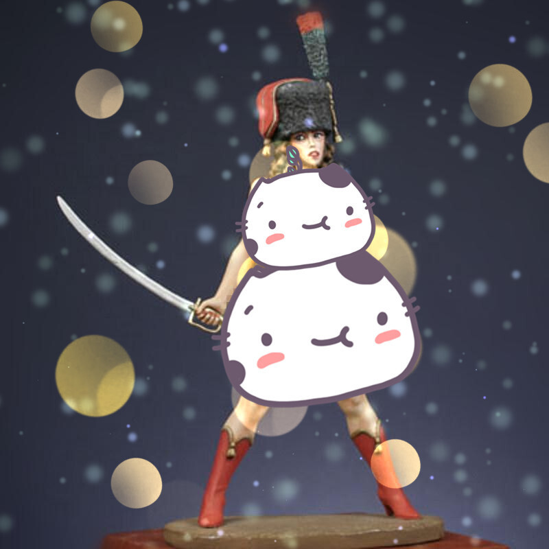 [Resin Model] 80mm Model Sexy Doll French Napoleon Cavalry Female ...