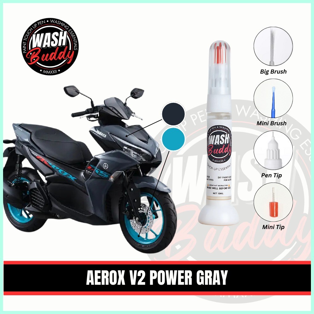 Aerox V2 Power Gray Color Touch Up (Paint Correct) | Shopee Philippines