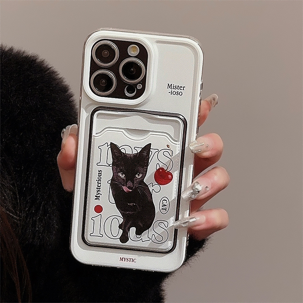 Premium funky art Cat card with drop proof phone case tpu silicone for ...