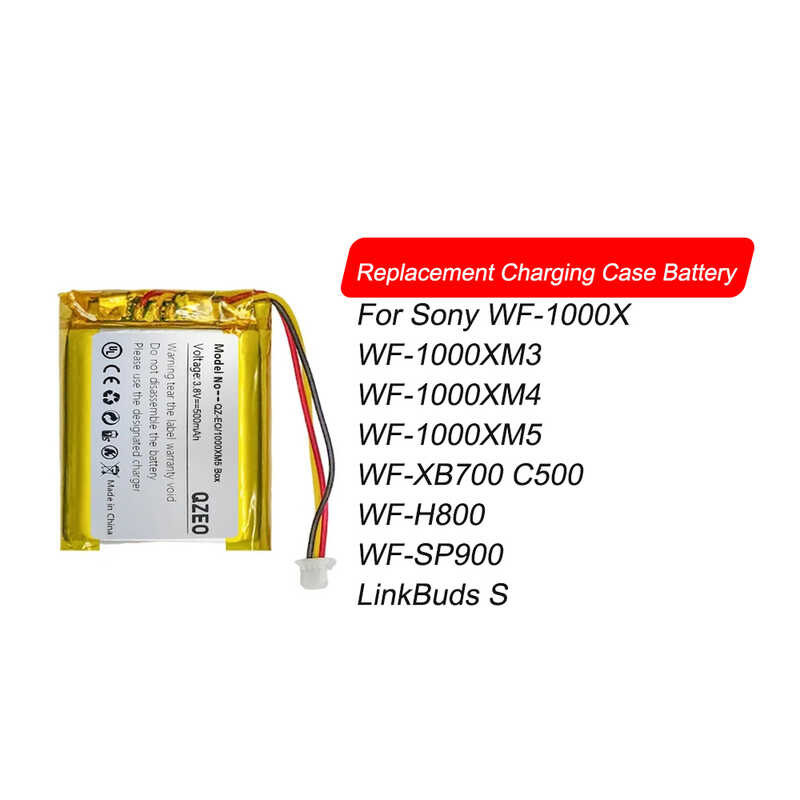 Replacement Charging Case Battery para sa Sony WF-1000X WF-1000XM3 WF ...