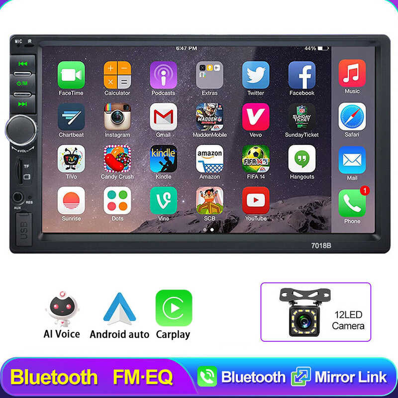 CarPlay Android Auto Car Radio Multimedia Video Player 7inch Portable ...