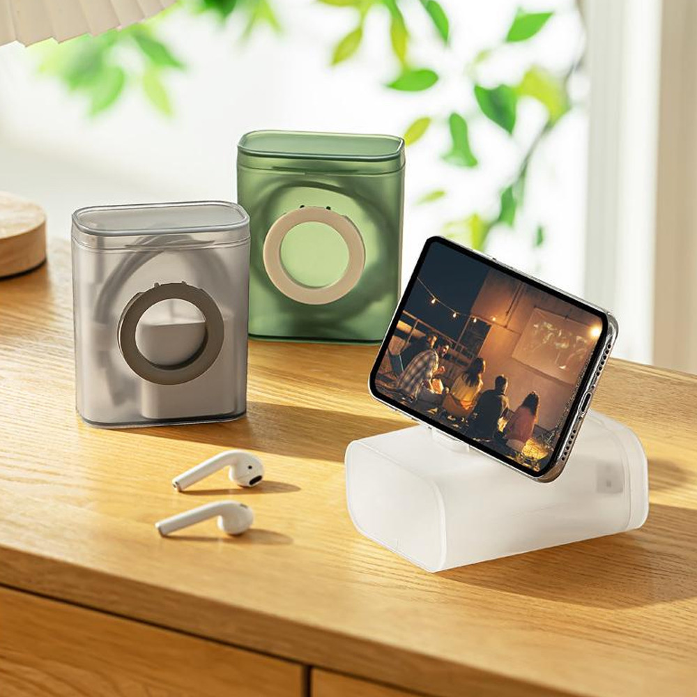 Portable Cable Storage Box Dustproof Mobile Phone Charger Cord ...