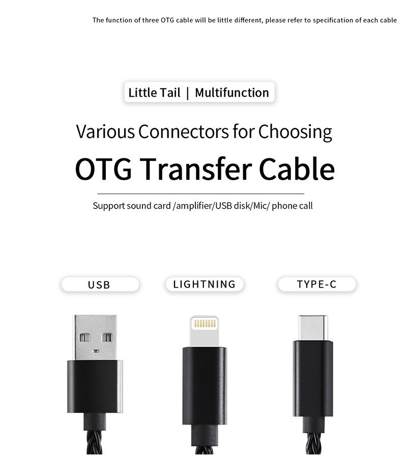 JCALLY OTG MultiFunction Adapter Cable USB-C To USB-C Suitable For ...