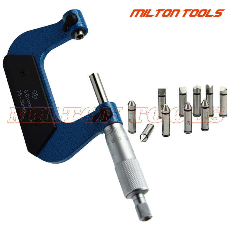 0-25 mm Screw Thread Micrometers thread micrometer caliper kasama ang ...
