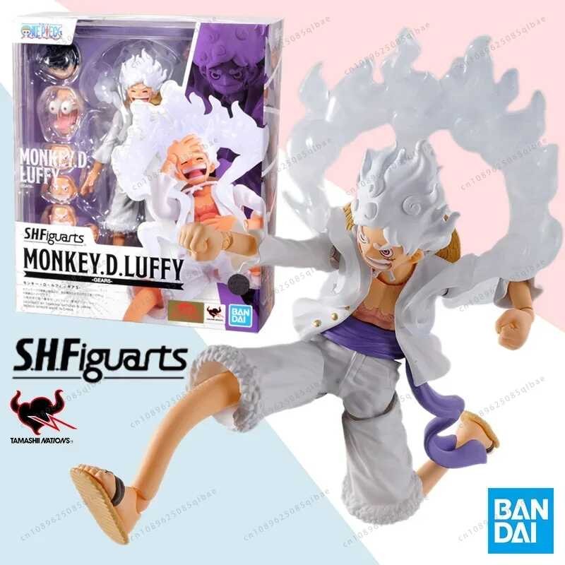 Original Bandai Anime Action Figure One Piece SHFiguarts Monkey D ...