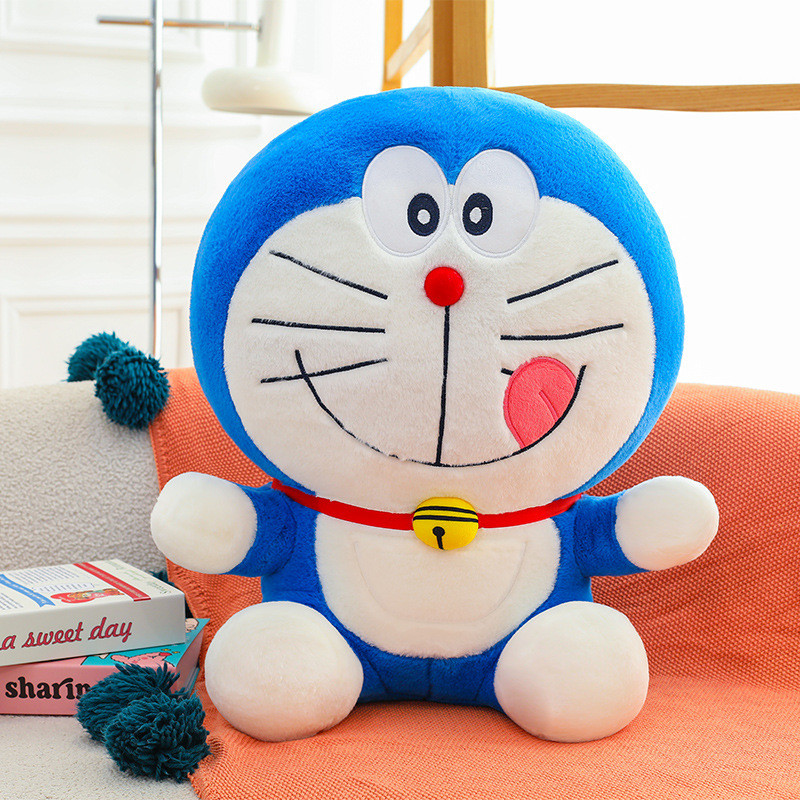 Soft And Adorable Doraemon Plush Toy Blue Fat Cat Doll In Popcorn Kids ...