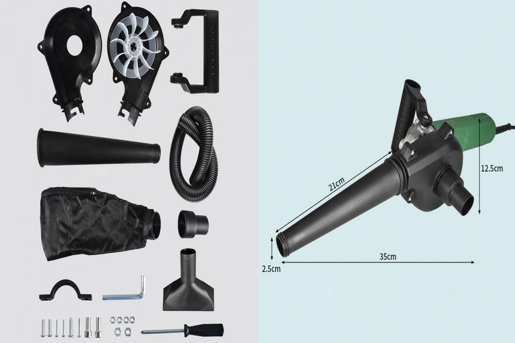 1 Set Air Blower Strong Wind Large Impeller Buckle Blow/Vacuum Mode ...