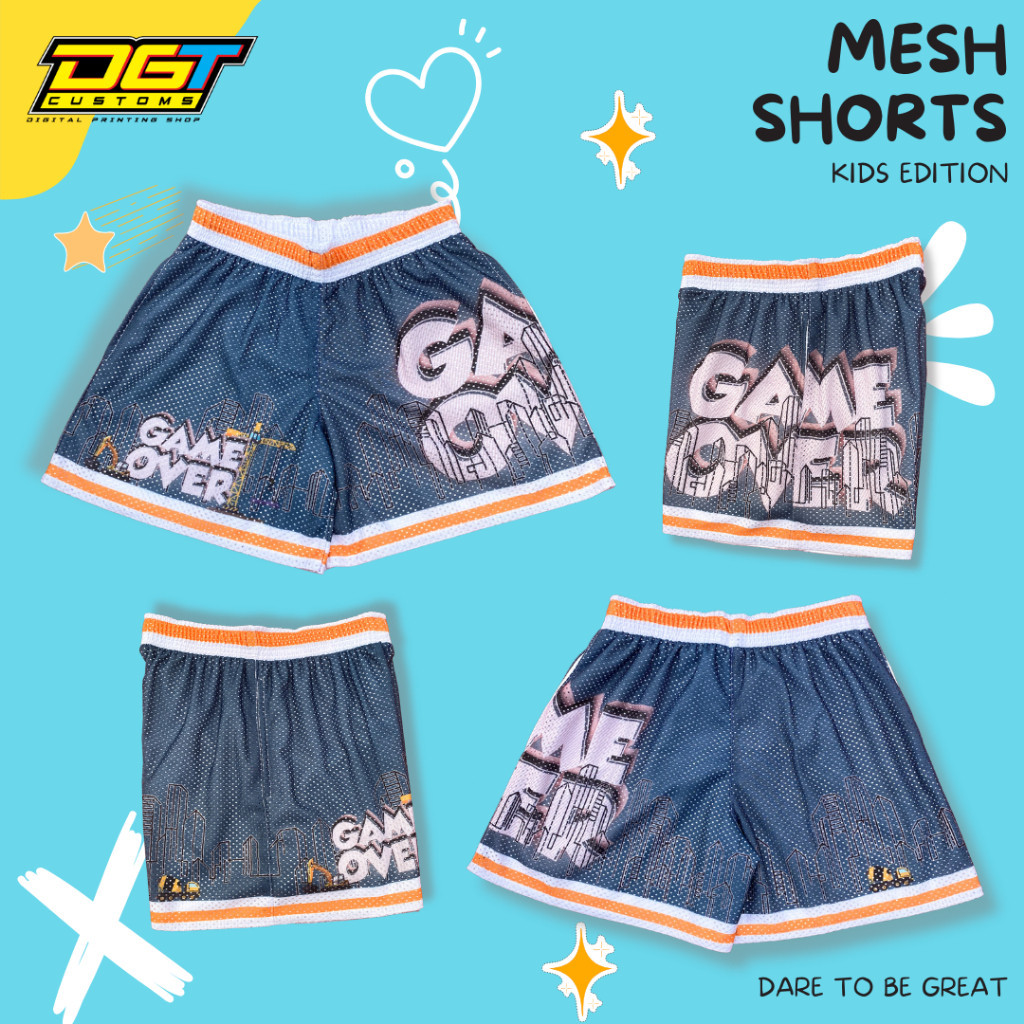 MESH SHORT FOR KIDS DGT UNISEX SHORT UP TO TEENS VERSION 3 FF17972 ...