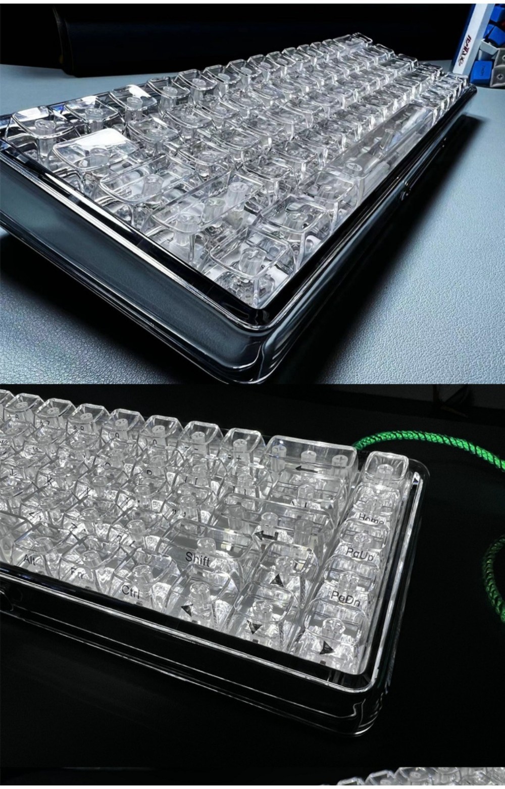 Crystal Transparent Keycap CBSA Height PC Material Translucent Keycap ...