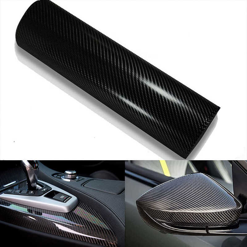 3D A 4D Carbon Fiber Vinyl Wrap Film Waterproof Car Stickers Console ...