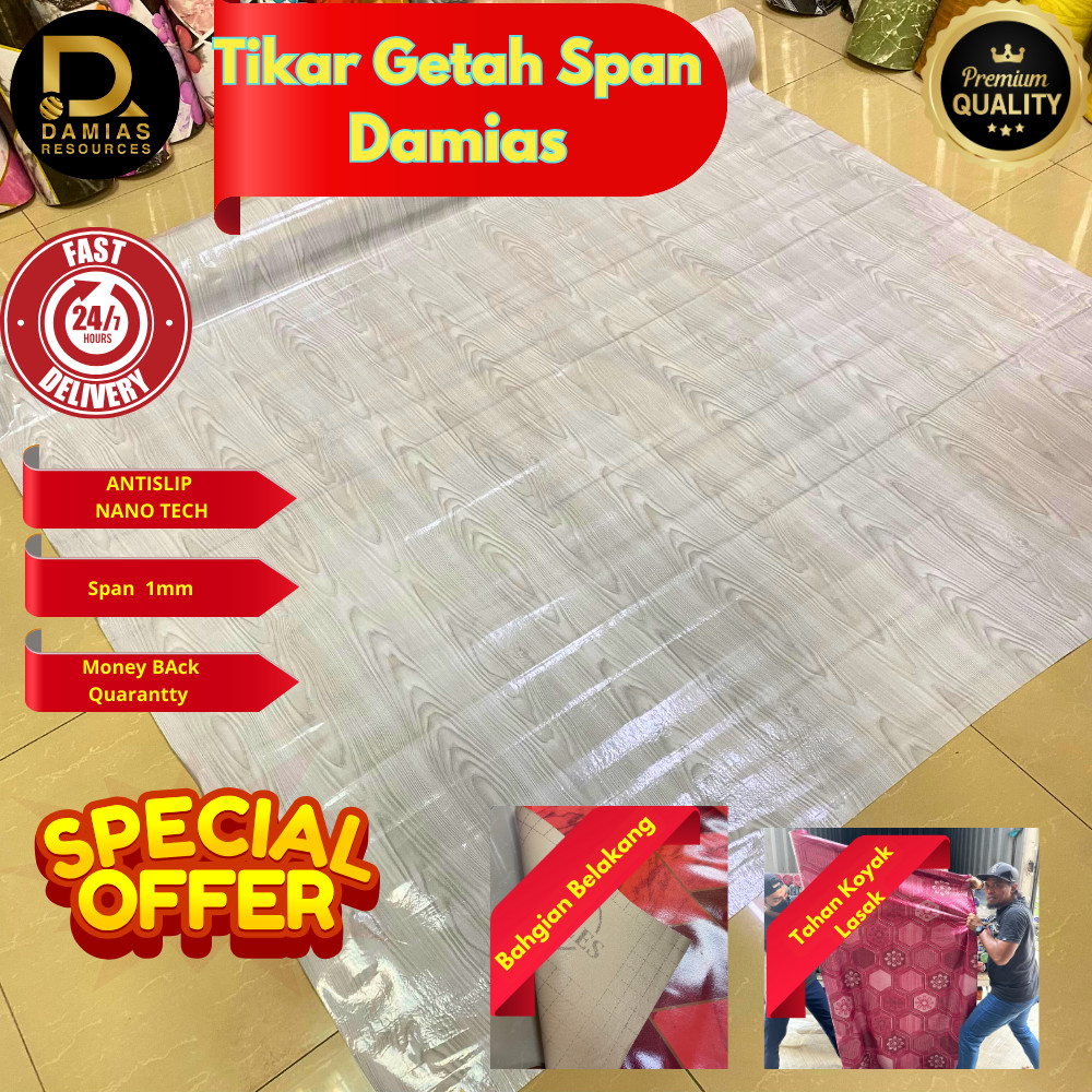 Top Exclusive Home And Living Tikar Getah Span 1 Roll 15 Meter X 1.83 ...
