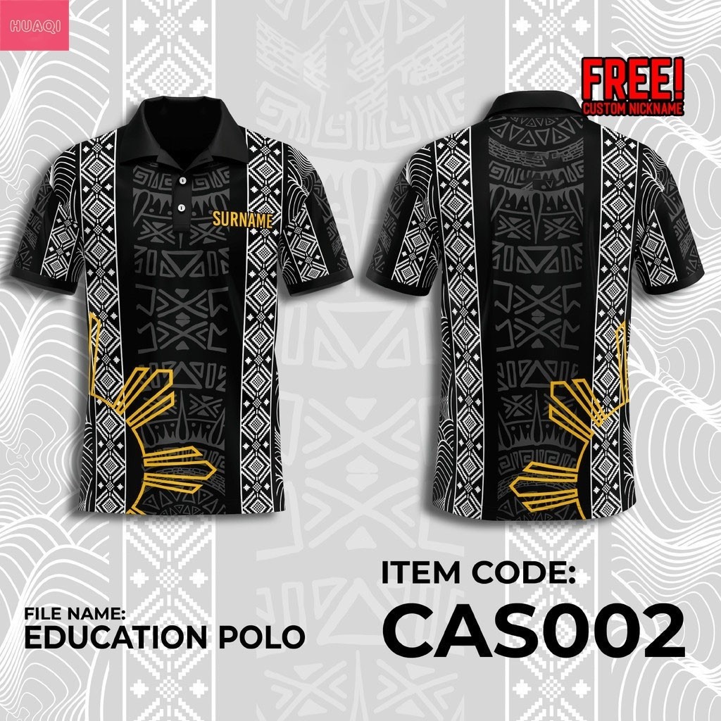 asean inspired ethnic attire barong agalog batik polo for men ...