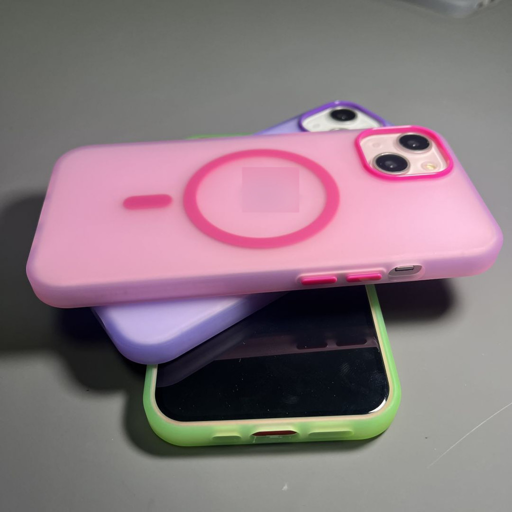 Magentic Candy Phone Case for Iphone 15 13 14 Plus Frost Candy Magentic ...
