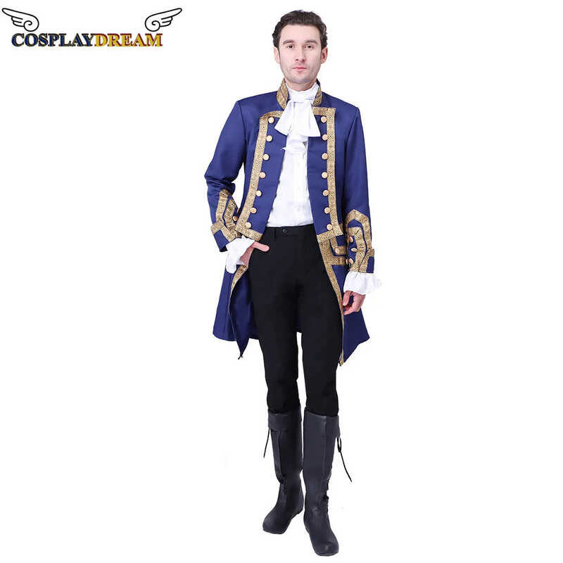 [2]Men's 18Th Century Colonial Military Uniform Tailcoat Costume ...