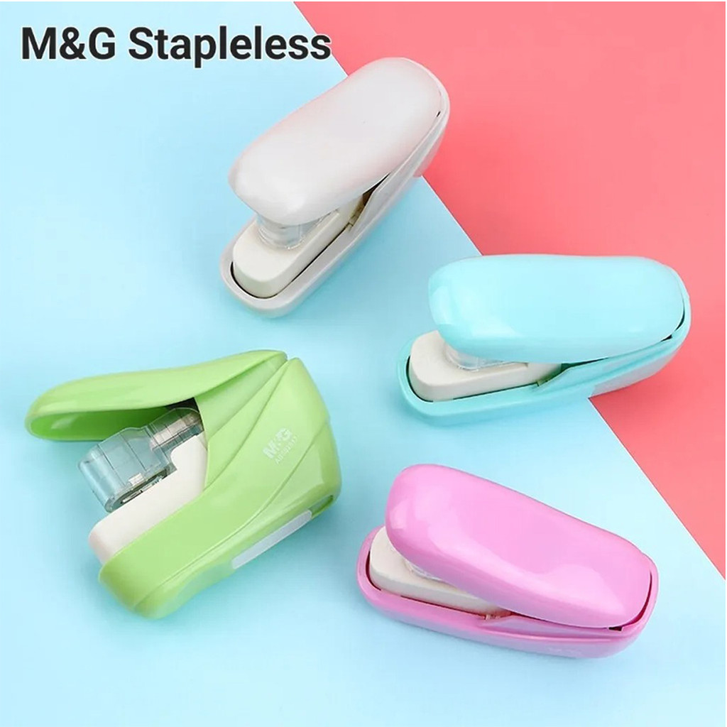 M&G Staple Free Stapleless Stapler Eco Paper Binding Binder Paper Clip ...