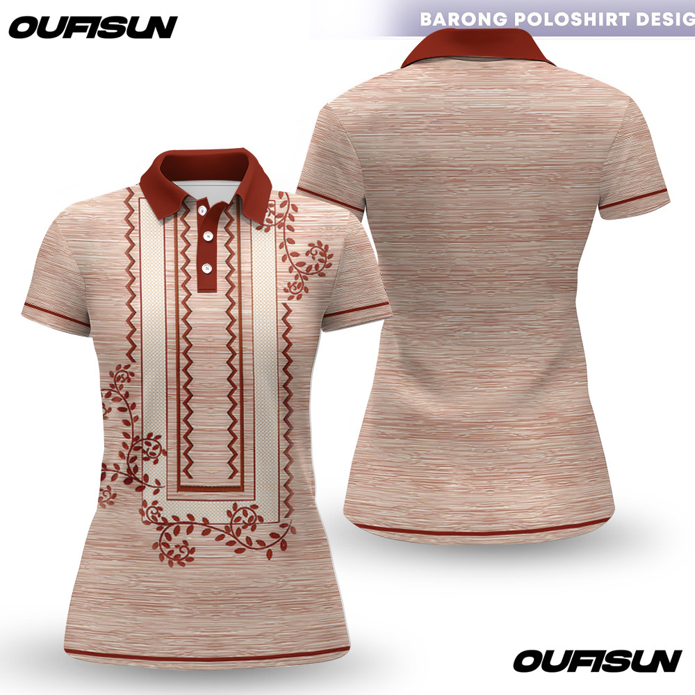 2025 Ethnic Style Polo Shirt For Women's Retro Pattern Short-Sleeved ...