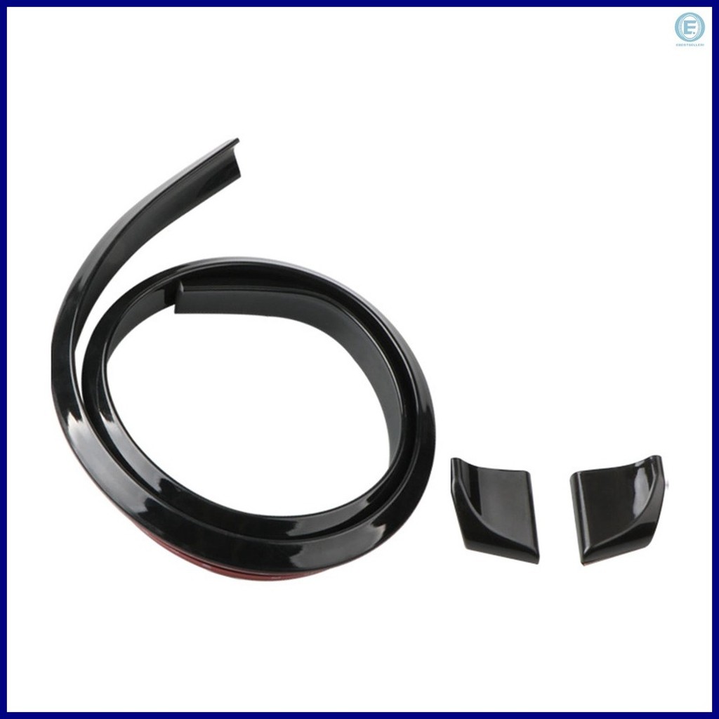 Universal Car Rear Spoiler Wing Rubber Lip Rear Roof Lip Trim Kit Matte ...