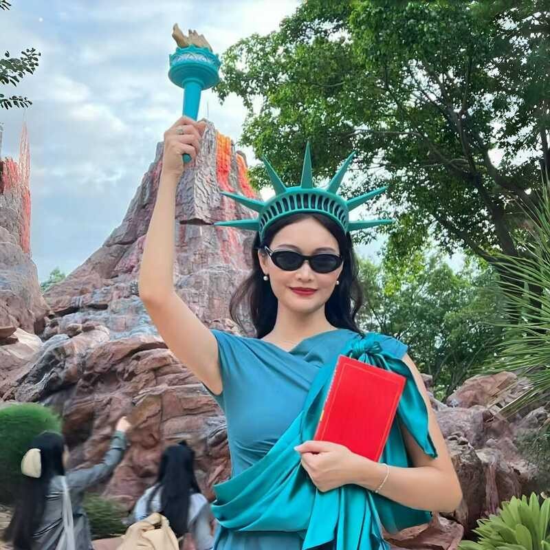 LY Goddess Party Headband Statue Of Liberty Cosplay Torch Hat Crown ...