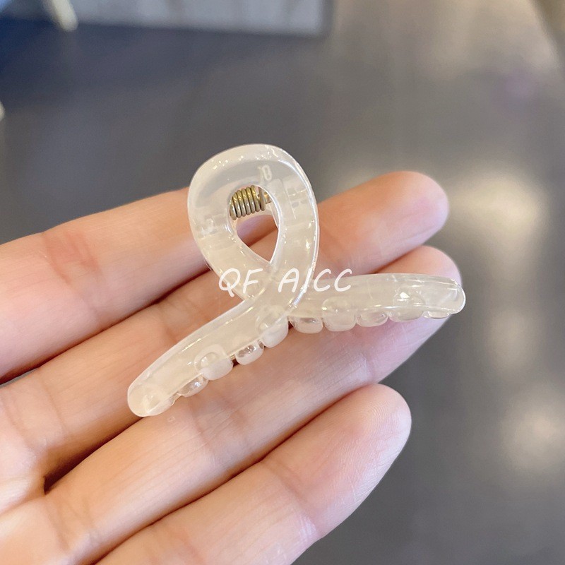 Sweet Cute Small Clip Simple Translucent Clip Influencer Bangs Side ...