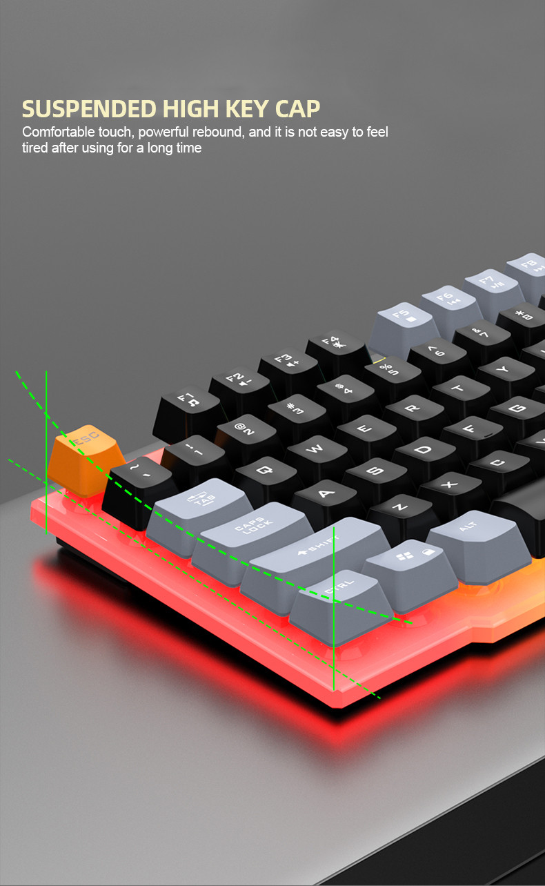 Zeus x Raiku K-26 3 Color Combinations Wire Gaming Keyboard With LED ...