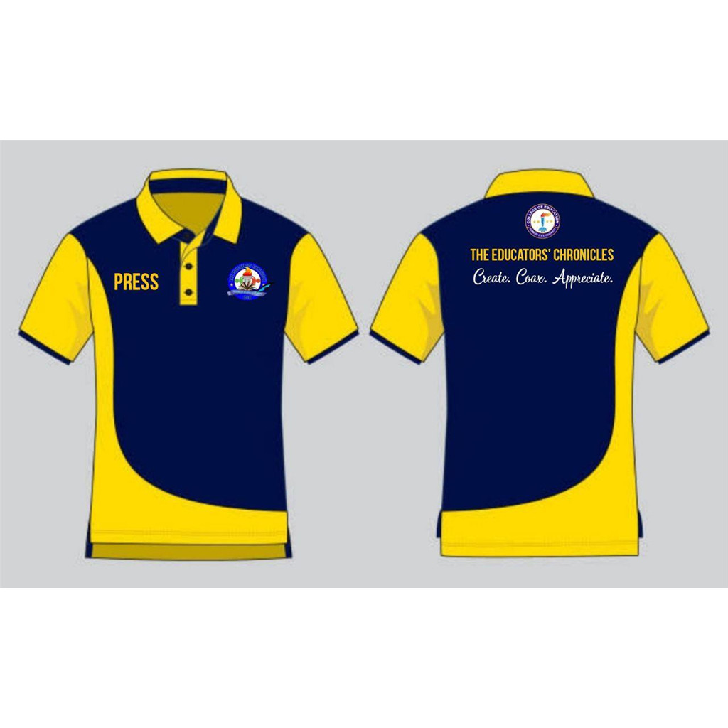 Full sublimation polo t shirt yellow&Blue design | Shopee Philippines