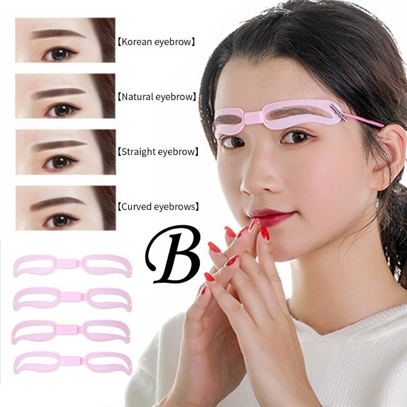 [Wholesale Price]12 Styles European Fixable Eyebrow Templates Eye Brow ...