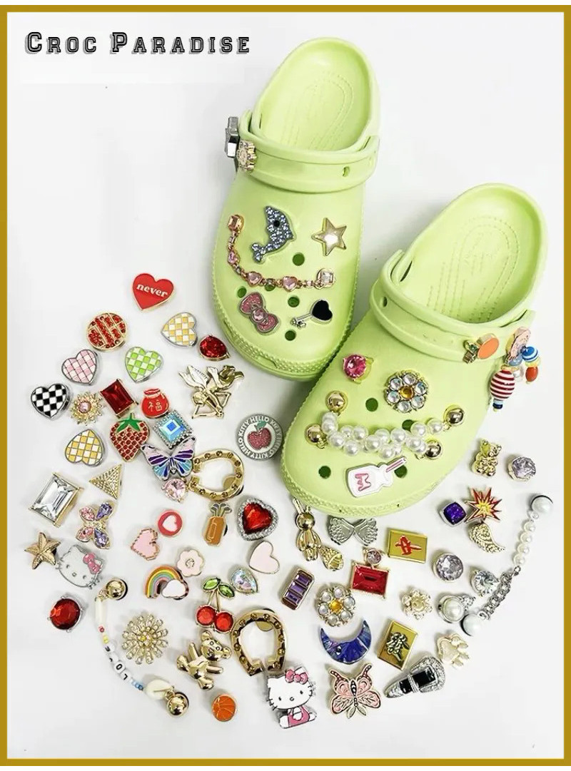 Luxury Alloy Metal Shoe Charm Collection | Premium Clog Decorations ...