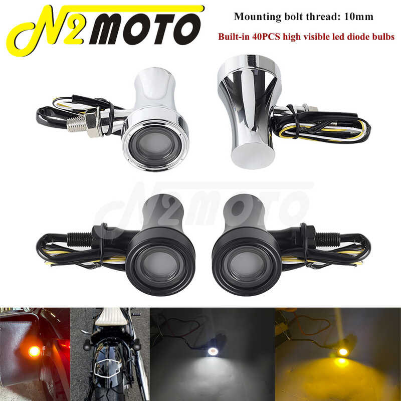 Universal na Motorcycle 10mm LED Lumiko ng mga Signal Driving Light ...