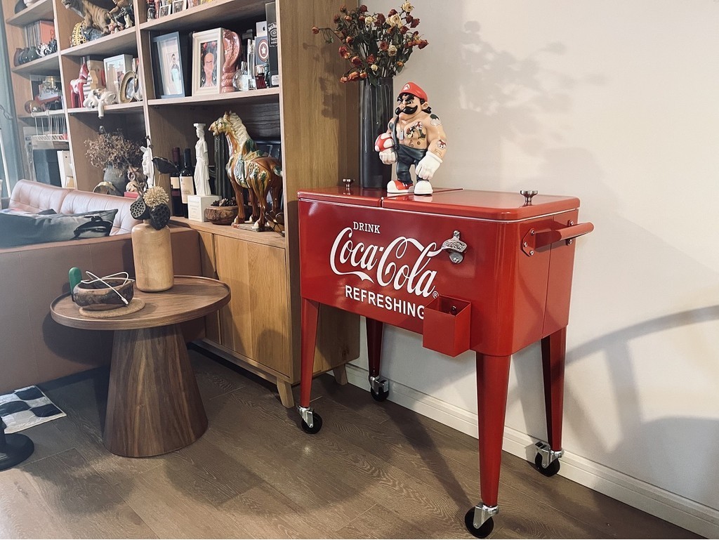 Coca-Cola Outdoor insulated car box / icebox with wheel/camping Hand ...