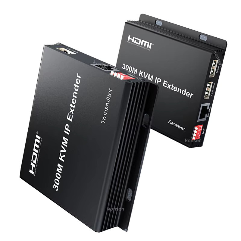 300M IP HDMI KVM Extender over Rj45 Cat5e Cat6 Ethernet Cable IP HDMI ...